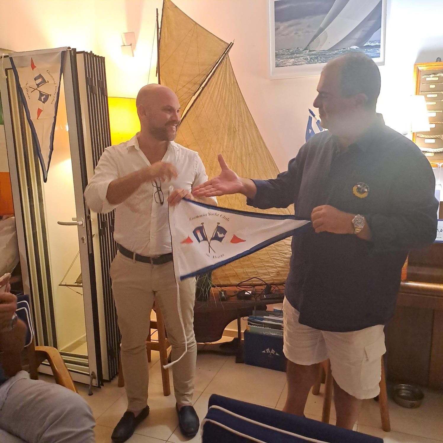 President Xavier Lédée's visit to the Gustavia Yacht Club - Gustavia ...